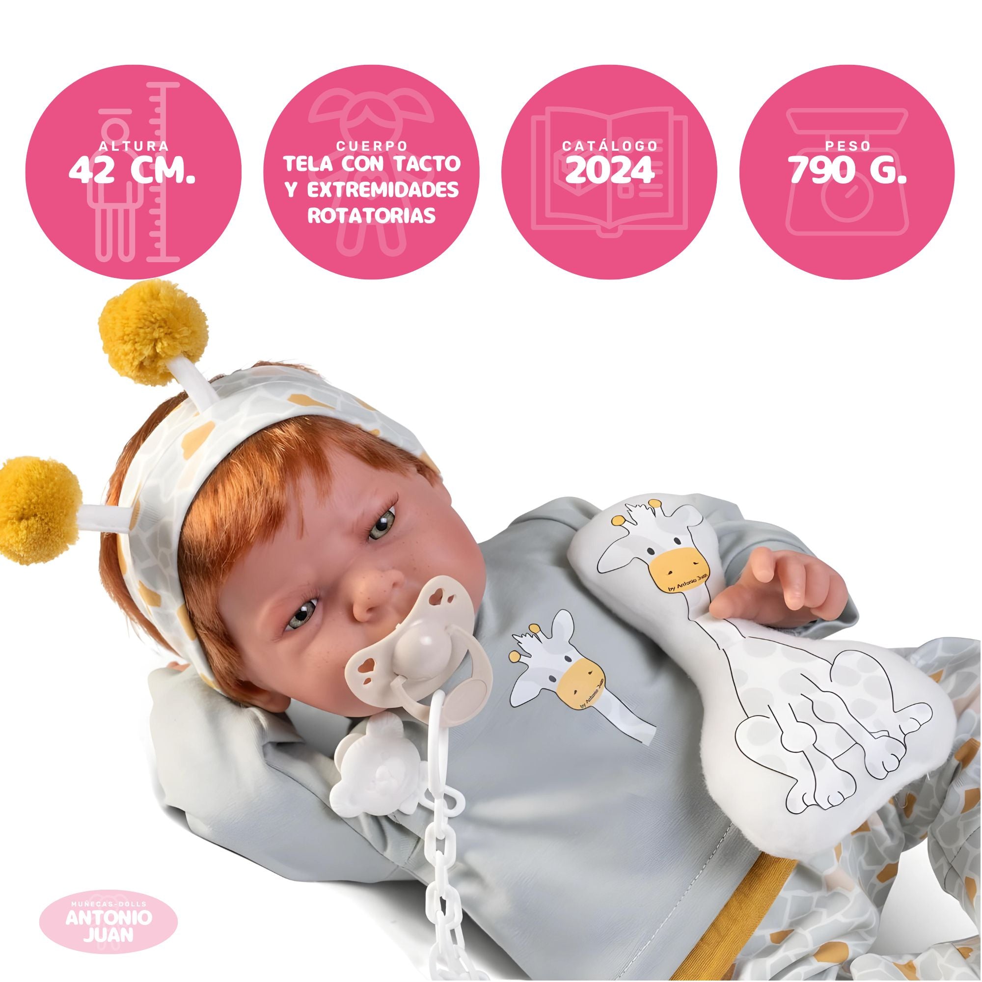Recien Nacida Lea Jirafita (33360) - Muñecas Antonio Juan ...
